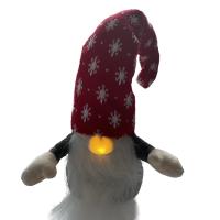 China 52cm LED Plush Christmas Gnome Toy with Custom Music & Lighting - 3 AAA Battery Powered Stuffed Animal for sale