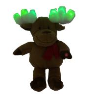 China 11.02in 0.28M Light Up Plush Stuffed Animal That Sings Jesus Loves Me With Star Lights for sale