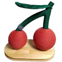 China 12.99in Cherry Shape Cat Scratching Post with Sisal Rope - 33cm Compact Design for Indoor Cats for sale