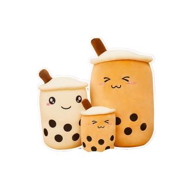 China Boba Milk Tea Plush Pillow Toy with 100% PP Cotton Filling and 60-70 Day Delivery for OEM Manufacturing for sale