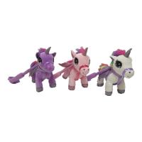 China 0.82ft 0.2M Rainbow Unicorn Pillow Pet Stuffed Animal with Telescopic Rod - ROHS Certified Plush Toy for sale