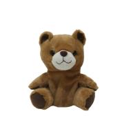 China Recording Repeating Educational Teddy Bear 0.17M 6.7IN Brown Polyester Plush Toy with Voice Function for sale