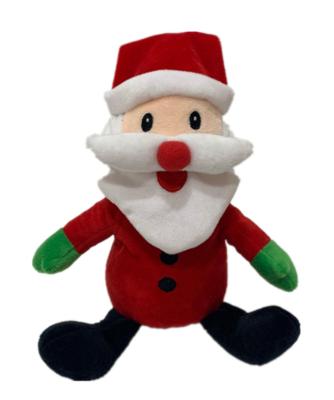 China 6.69in 17cm Talking Santa Claus Plush Toy with Red White Hat - Machine Washable PP Cotton Filling for sale