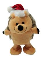 China 15cm Recording Walking Hedgehog Plush Toy with Interactive Features - 0.49ft Brown Stuffed Animal for Education for sale