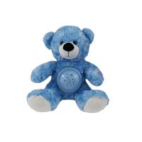 China 0.28M 0.9Ft Blue Bear Plush Toy with Projection & Music Features - Multi-Functional Stuffed Animal for sale