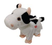 China 0.22m 8.66in Plush Cow Stuffed Animal with Singing and Dancing Functions - PP Cotton Filling for sale