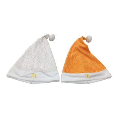 China 40cm McDonald's Santa Christmas Hat for Adults - Custom Promotional Gift with 60-70 Day Delivery for sale