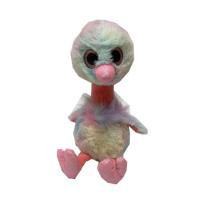 China Plush Material Recording Repeating Flamingo Toy Tie Dye Color for sale