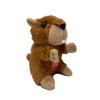 China 9cm Plush Marmot Whistling Keychain with Squeeze-Activated Sound - 60-70 Day Delivery for sale
