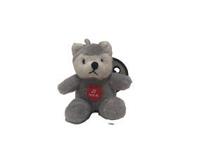 China Plush Huskie Keychain 11cm with Music Box Cute Dog Stuffed Toy for Backpack Decoration for sale
