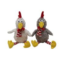 China Easter Plush Toy 2 Color Chickens with Squeeze Box Sound - 60-70 Day Production Lead Time for sale