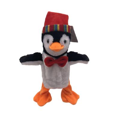 China 33cm Electronic Christmas Penguin Plush Toy with Singing and Walking Functions - PP Cotton Filling for sale