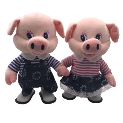 China Sonny Musical Walking Stuffed Pig Plush Toy with Singing Function - 3 AAA Battery Powered Customizable Design for sale