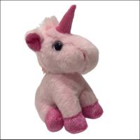 China 100% PP Cotton Filled Unicorn Key Chain with Music Box 12cm Plush Toy for sale