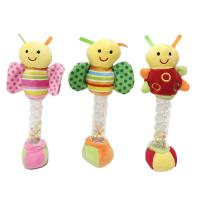 China 3 Piece Colorful Stuffed Bean Plush Toys with Hand Grab Stick for Babies - 60-70 Day Delivery for sale