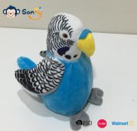 China Talk Back Plush Parrot 30cm Cute Design Interactive Toy for Kids Family Fun Home Decoration for sale