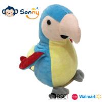China Talk Back Plush Parrot 30cm Cute Design Interactive Toy for Kids Family Fun Home Decoration for sale