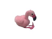 China 100% PP Cotton Filled Flamingo Keychain with Music Box Recording Repeating 10cm for sale