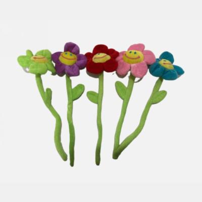 China Colorful Sunflower Plush Toy with 100% PP Cotton Filling - 24pcs Carton Packing for Home Decor for sale