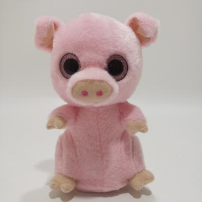 China Talking Stuffed Animal Pig Plush Toy Voice Recording Repeating Gift for Kids 30cm for sale