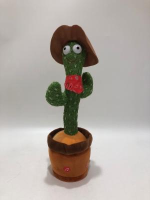 China Electronic Plush Talking Sunny Cactus Toy Dancing Singing Recording for Kids 3 Months Up for sale
