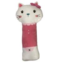 China Soft Plush Kitty Cat Cushion Car Seat Pillow with PP Cotton Filling - 60-70 Day Delivery for sale