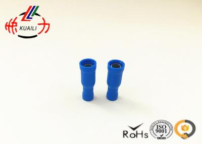 China Female Insulated Wire Terminals Blue Bullet Crimp Connectors FRD2-156 for sale