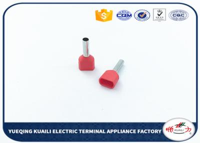 China Twin Cord End Insulated Wire Terminals Double Line And Pipe Shape for sale