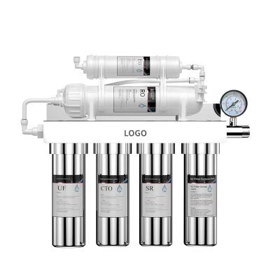 China Customizable 7 Stages with Uv Ro System TDS Meter 600G 1200G Revere Osmosis System for sale