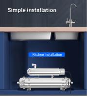 China Kitchen Tap Ultrafiltration UV Water Filters Stainless Steel material 1000L/H for sale