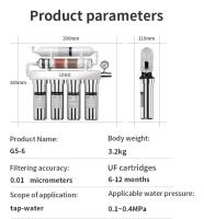 China Household Ultrafiltration Water Filter Stainless Steel 9 Level for sale