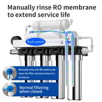 China 7 Grade Stainless Steel Reverse Osmosis System 600GPD for Home Hotel Drinking Water for sale