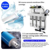 China 304 Stainless Steel RO UV Water Purifier 600G 0.0001μM for Drinking Water for sale