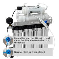 China 304 Stainless Steel UV Water Purifier 600G RO Reverse Osmosis Drinking System for sale