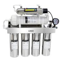 China 304 Stainless Steel UV Water Purifier 600G RO Reverse Osmosis Drinking System for sale