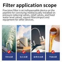 China Commercial Stainless Steel Water Filter Industrial Bag Type Heat Resistant for sale