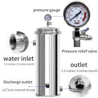 China Commercial Stainless Steel Water Filter Industrial Bag Type Heat Resistant for sale