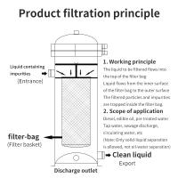 China Industrial 304 Stainless Steel Water Filter Double Filtration Water Treatment System for sale
