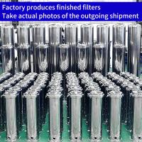 China Industrial 304 Stainless Steel Water Filter Double Filtration Water Treatment System for sale