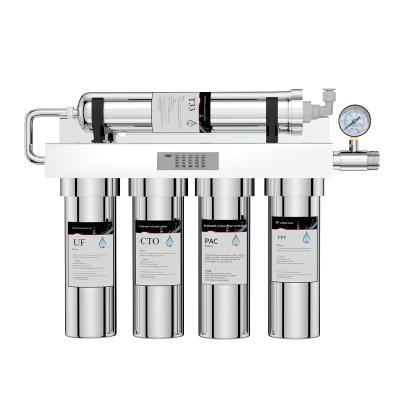 China Stainless Steel 5 Stages Water Filter Household UF Drink Tap Water Purifier for sale