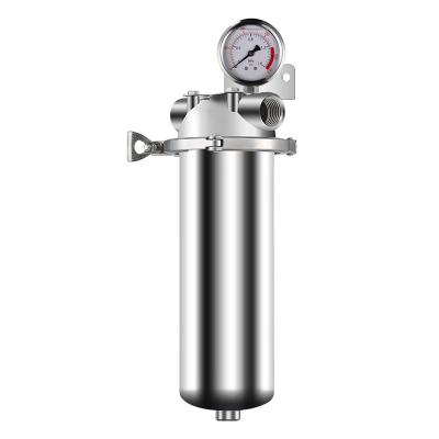 China Food Grade 304 Stainless Steel Pre Filter 40 Microns 10Tons Whole House Water Treatment System for sale