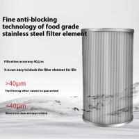 China Large 316 Stainless Steel Water Filter Corrosion Resistant 40 Microns 5 Inches for sale