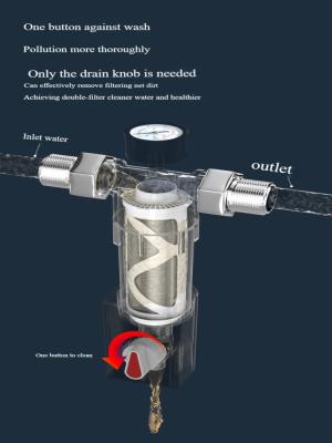 China Wall Mount Sediment Water Filter System 40 Microns for Household Tap Water for sale