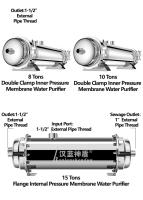 China M-Feet Stainless Steel Home Water Filtration System Manual Purification UF Membrane PVDF Filters Ultrafiltration Water Purifier for sale