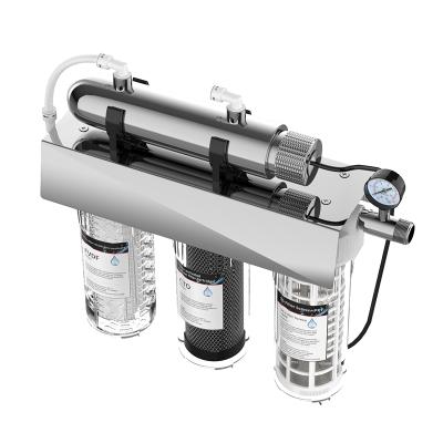 China Ultrafiltration 5 Stage Tap UV Water Purifier for Well Water Home Drink Water for sale