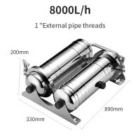 China Double Core Ultrafiltration Water Filter Home Carbon Sediment Filter Water Purifier for sale