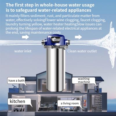 China Kitchen Whole House Sediment Filter 304 Stainless Steel Material Rust Resistant for sale