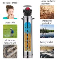 China Manual Central Water Softener Resin Filter SS304 Calcium Ion Exchange 1000L/H 2000L/H 3000L/H for sale