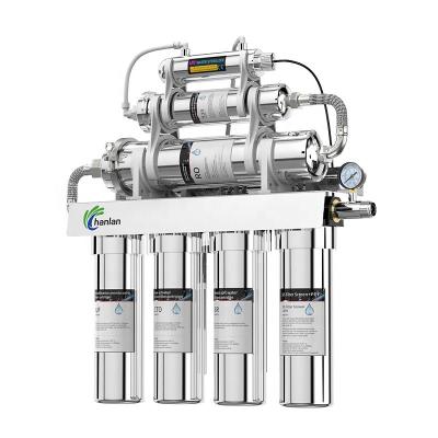 China 8 Stage Electric RO Water Purifier for Household Use Featuring Plastic Frame and Pressure Gauge for sale