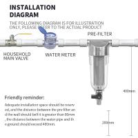 China Automatic Whole House Spin Down Sediment Pre Water Filter for Well Water 4000LPH for sale